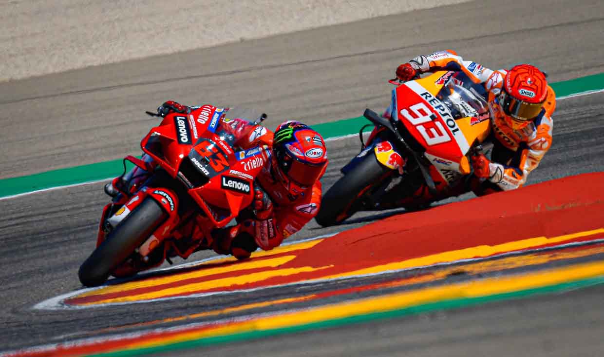 Pertarungan Terbaik MotoGP, Bagnaia Vs Marquez! | LAzone.id